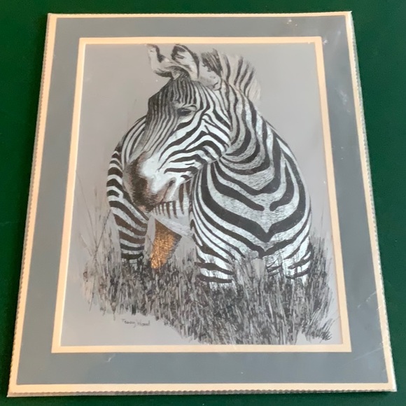 Terry Wood | Wall Decor | Zebra In Metal Etching Printed In England By ...
